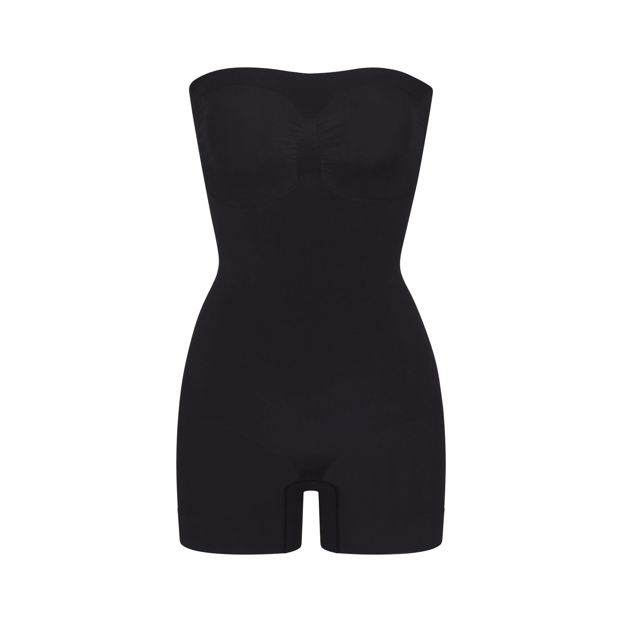 Seamless Sculpt Strapless Shortie Bodysuit - Onyx | SKIMS